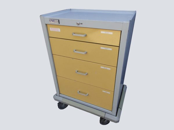 Crash Cart - Unicart - 4 Drawer (Yellow) - A-1 Medical Integration