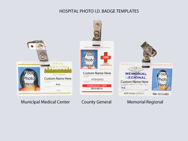Hospital Photo ID Badges (Customized) - A-1 Medical Integration