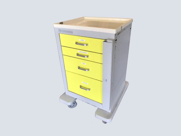Crash Cart - Yellow (Shorty) - A-1 Medical Integration