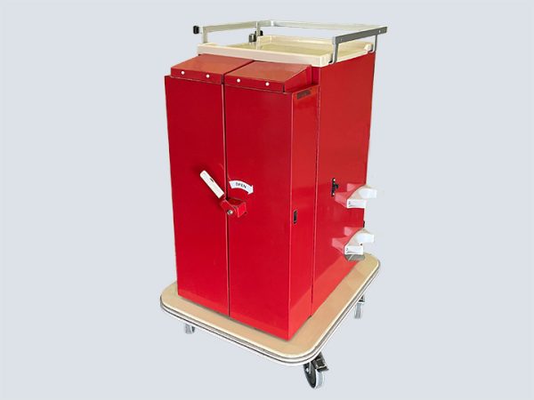Crash Cart – Uni Cart – 2 Drawer/8 Bin (Red) - A-1 Medical Integration